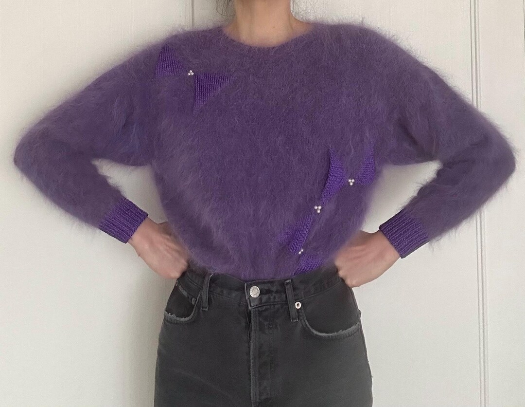 Vintage Angora Sweater - Etsy