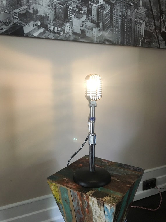 Repurposed Elvis Microphone Light - Etsy