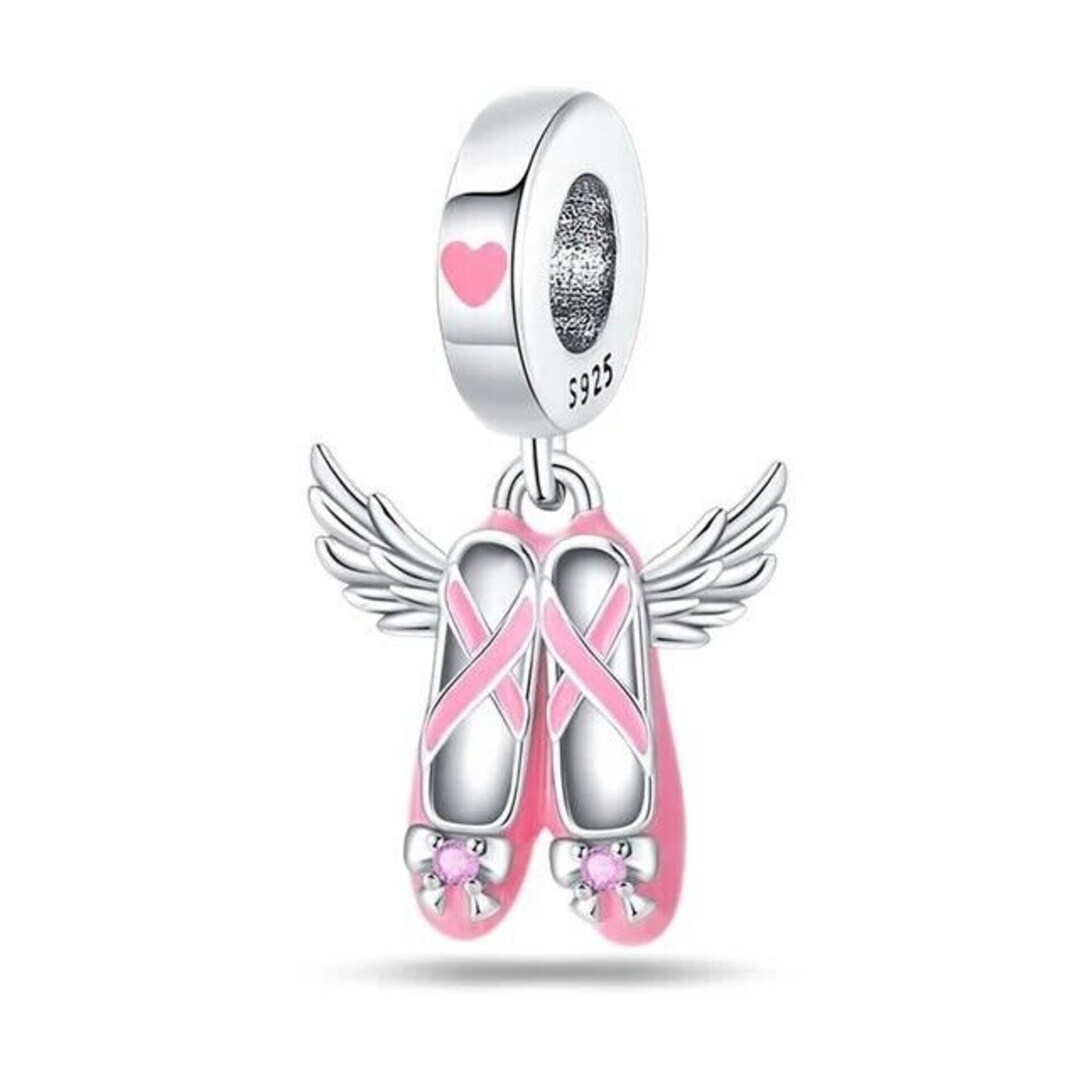 Ballet Ballerina Dance Shoe Charm Bead Genuine 925 Sterling Silver - Etsy