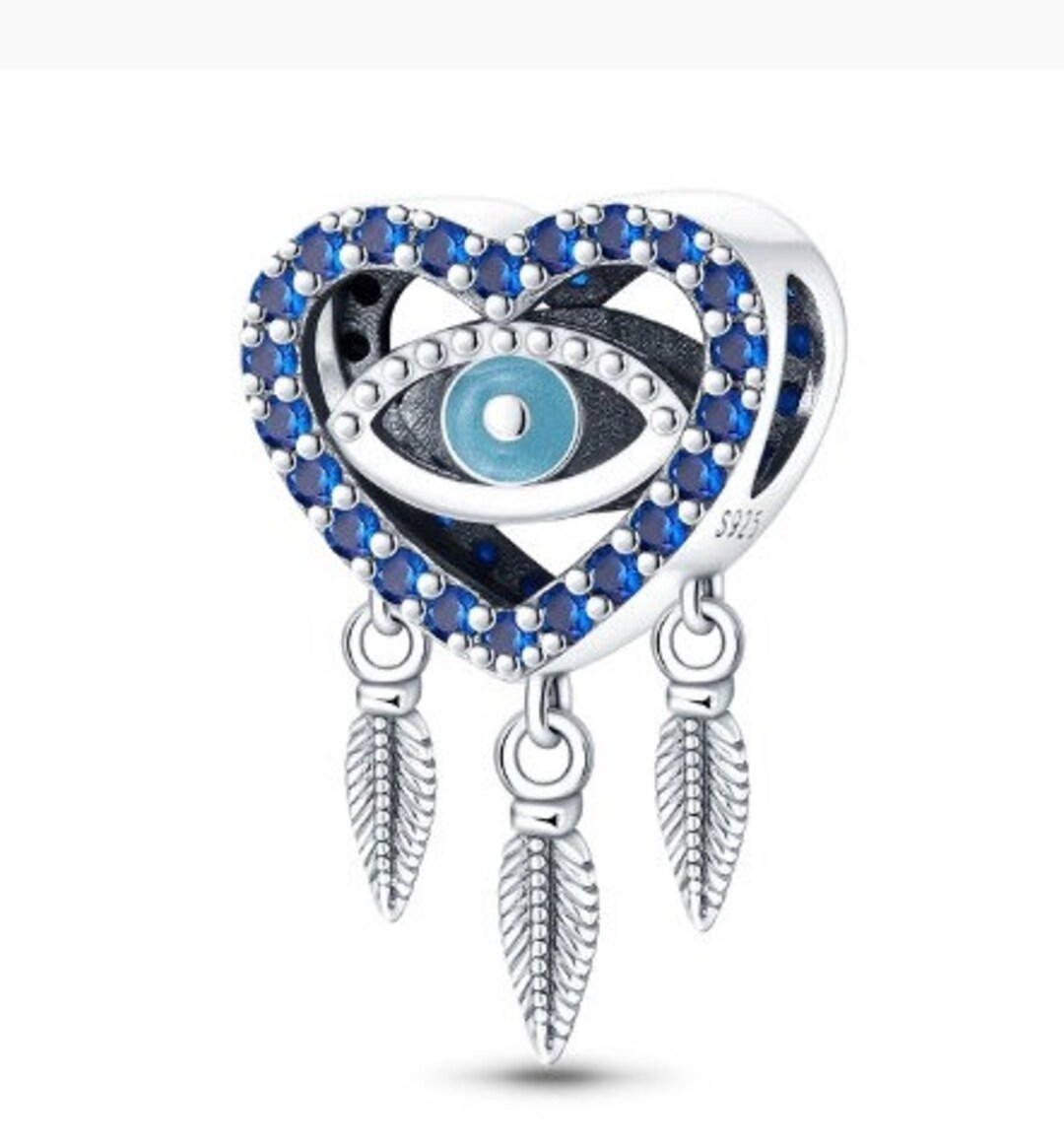 Dreamcatcher Feathers Eye of Horus Dangle Charm Bead Genuine 925 ...