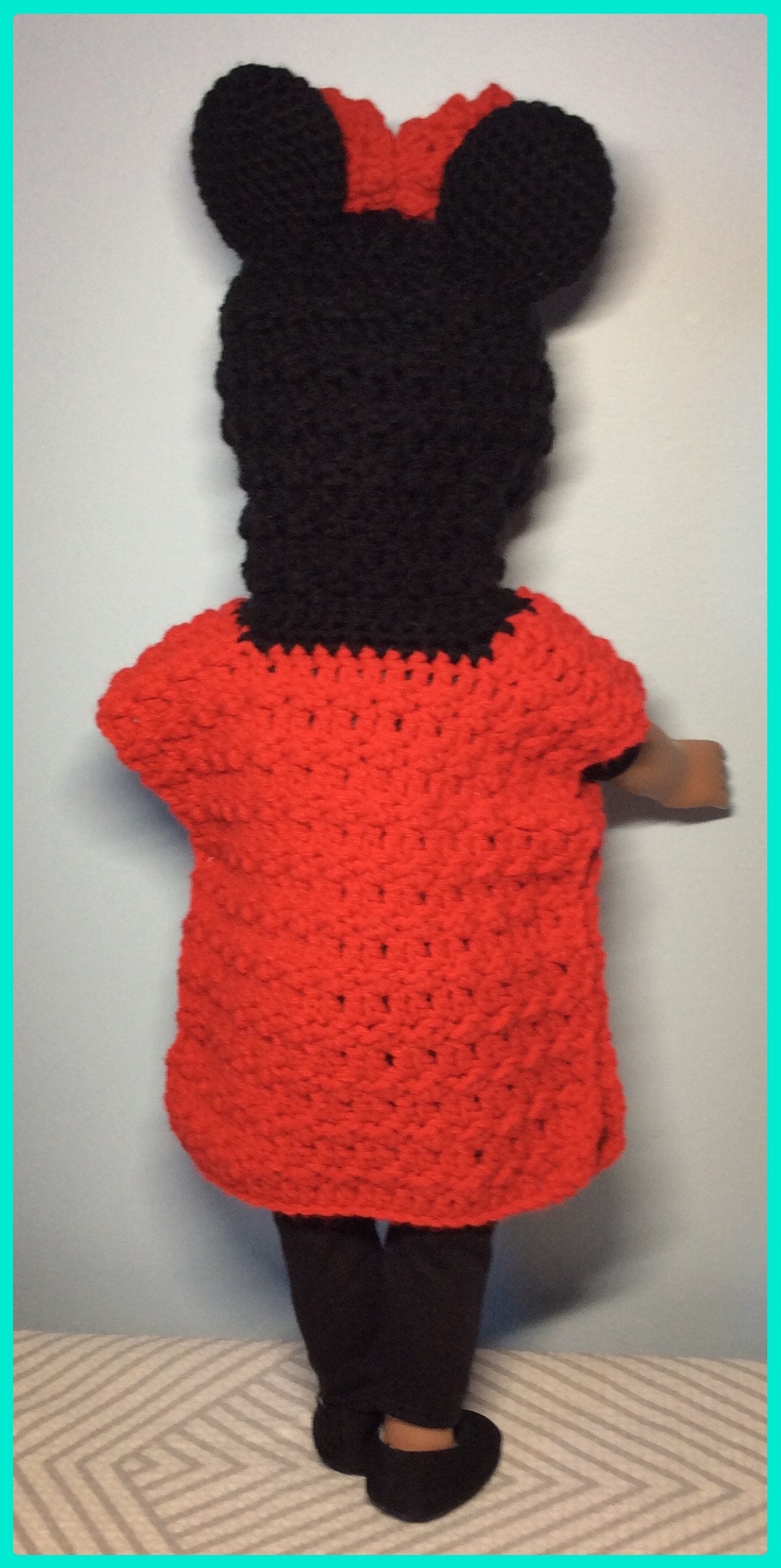 PDF CROCHET PATTERN Mickey & Minnie Ponchos for 18 Dolls - Etsy New Zealand