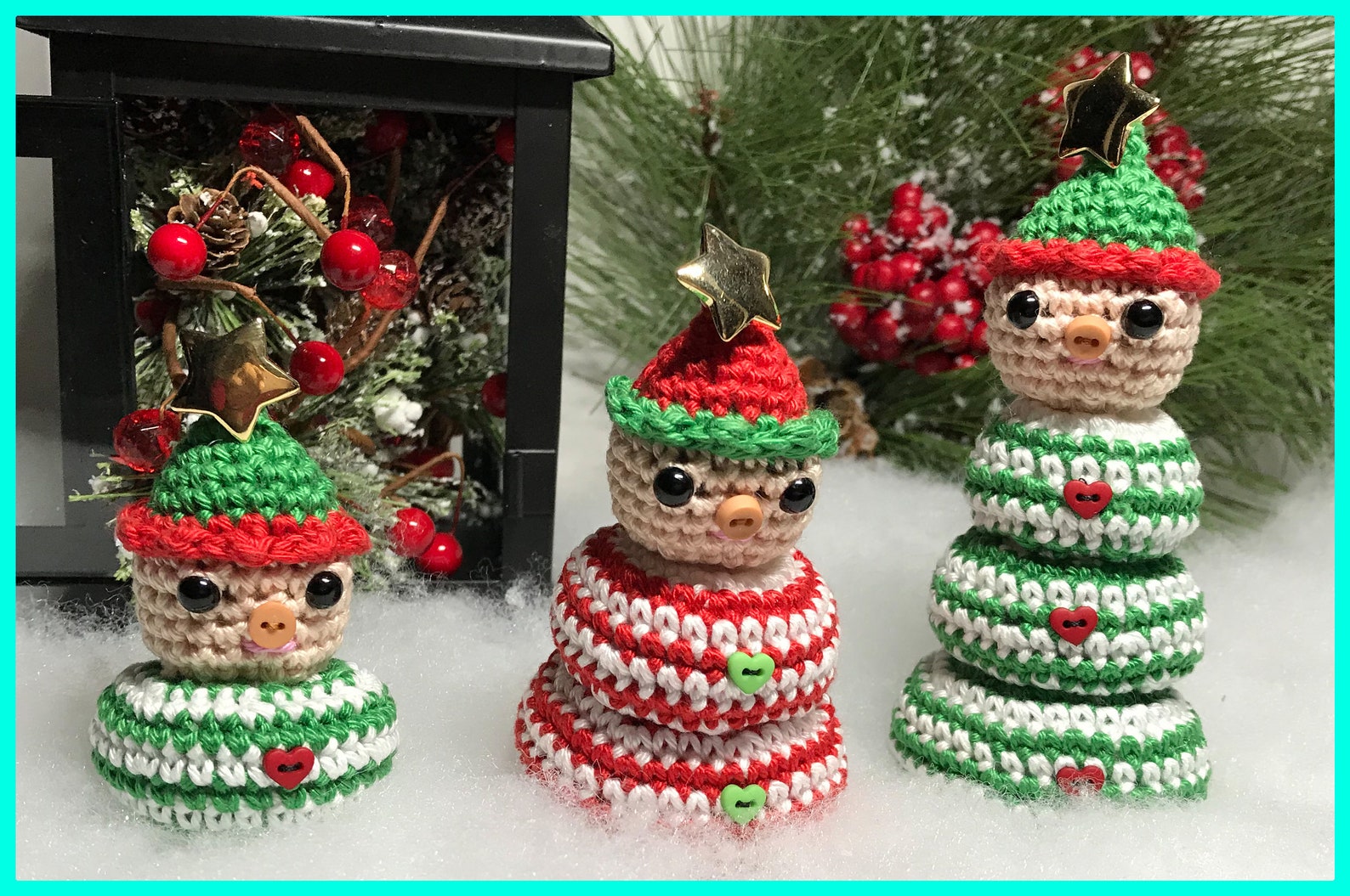 PDF Amigurumi Christmas Tree Stacker Ornament Pattern - Etsy Canada