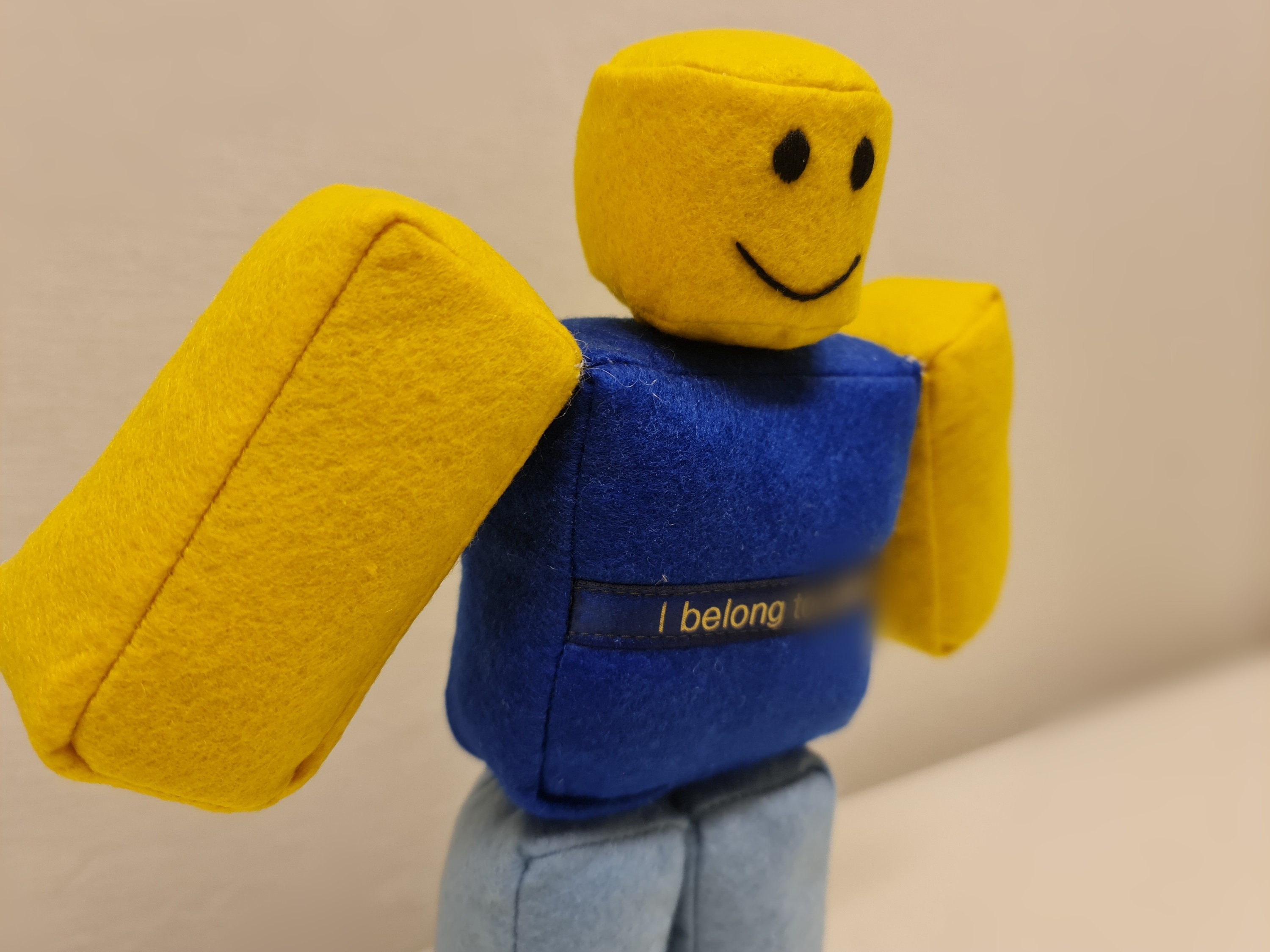 Personalised Hand-made Plush Noob Teddy Message Legotoy, Game ...