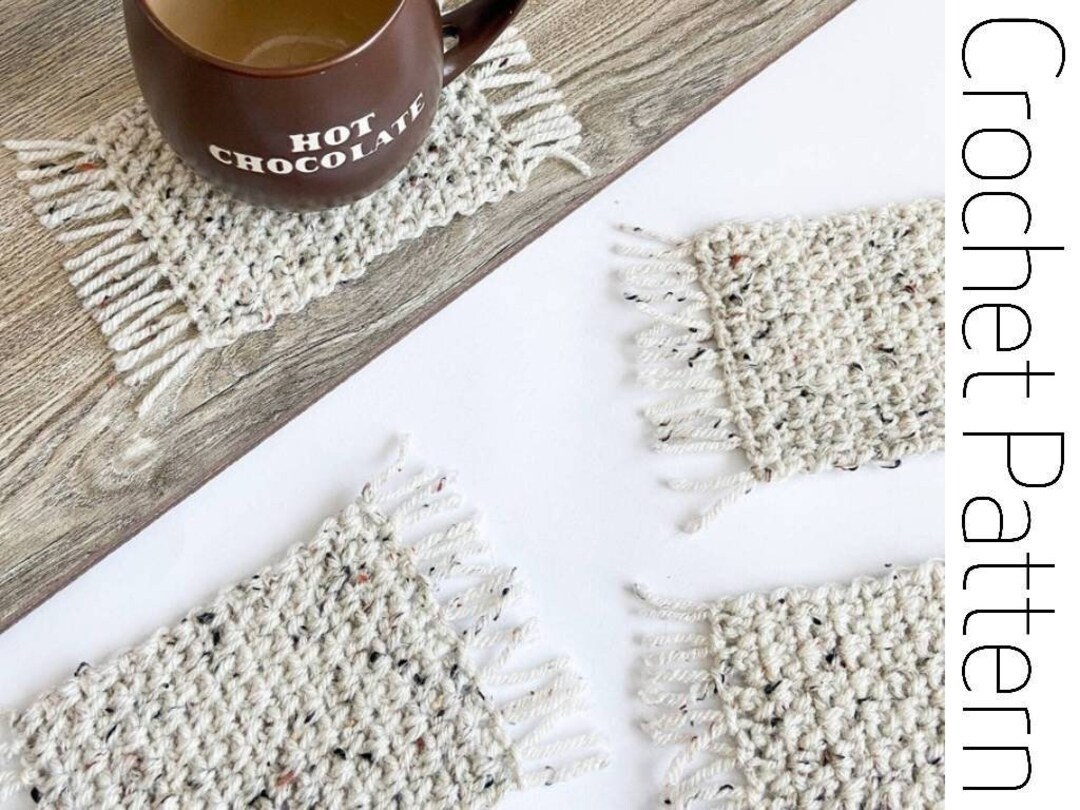 Mug Rugs Crochet Pattern, Easy Beginner Friendly Crochet Pattern ...