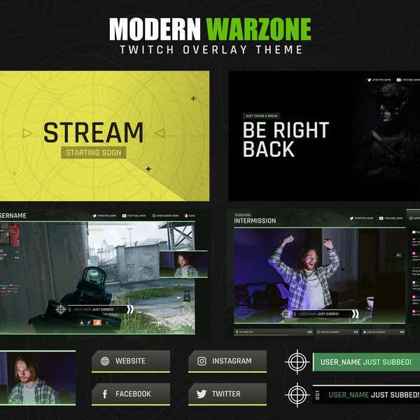 Twitch Overlay Call Of Duty Etsy Canada