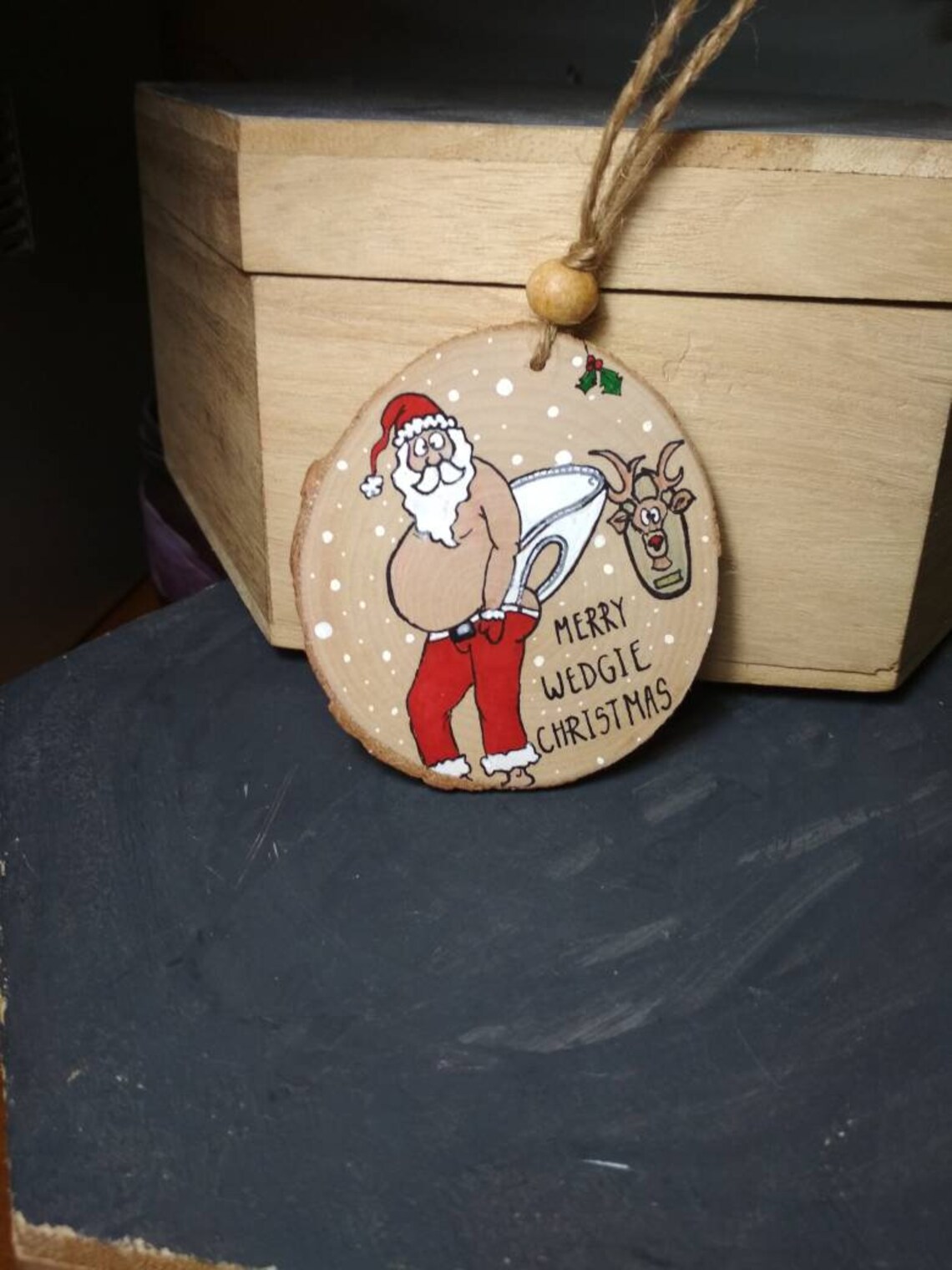 Wedgie Funny Santa Ornament Briefs Tighty Whities | Etsy