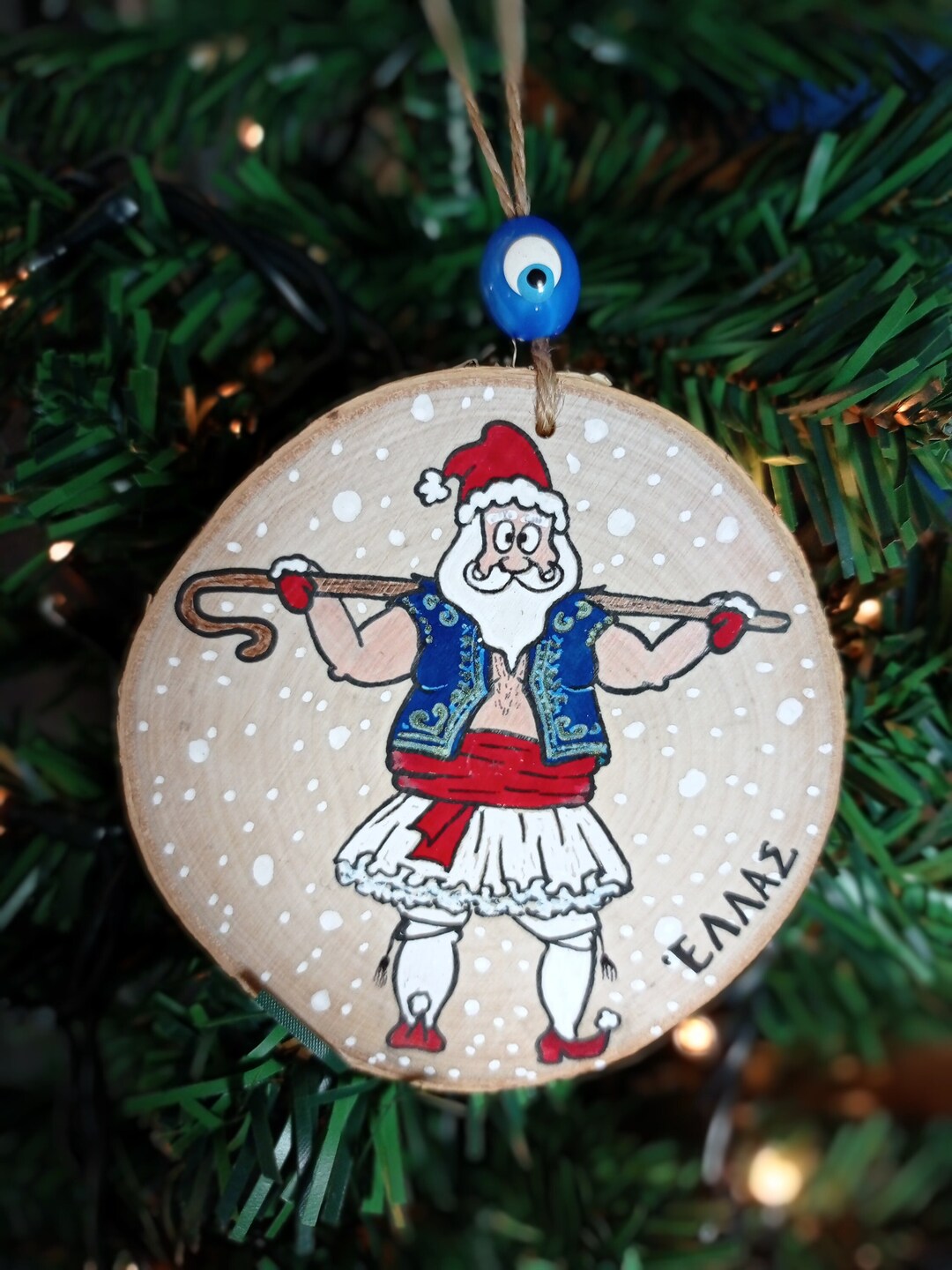 Hellenic Tsolias, Greek American Santa Gift, Hellas, Καλά Χριστούγεννα ...