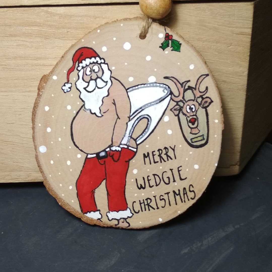Wedgie Funny Santa Ornament Briefs Tighty Whities - Etsy