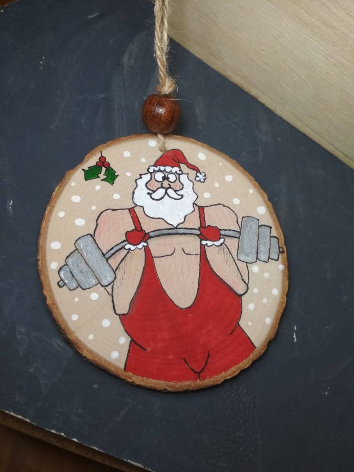 Bodybuilder Ornament Weightlifting Christmas Fitness Gym | Etsy