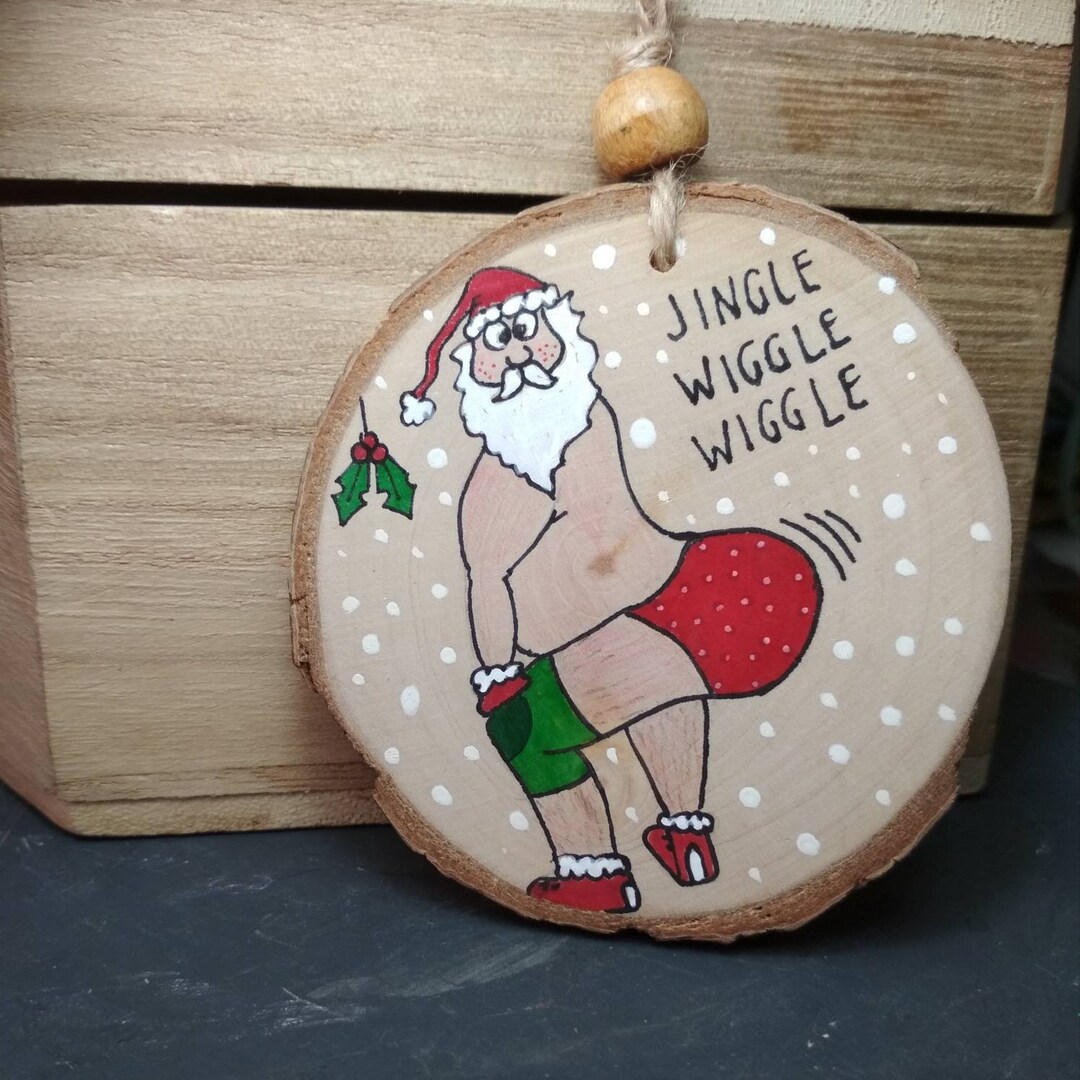 Twerking Wiggle Butt Dirty Santa Gift Sexy Dancing Santa Ornament Rnb ...