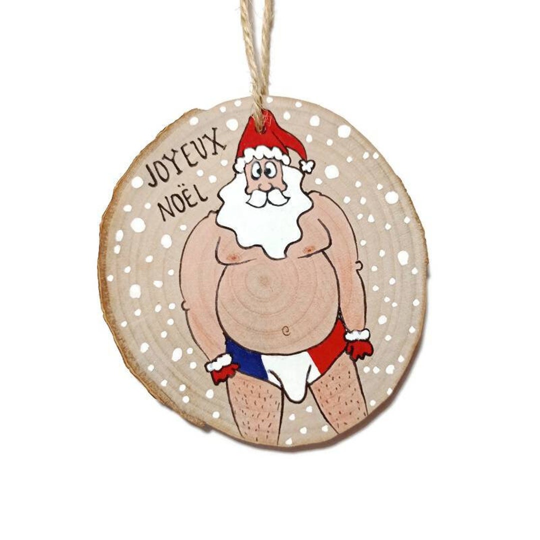 French Santa Joyeux Noel Pere Noel French Christmas Ornament French ...