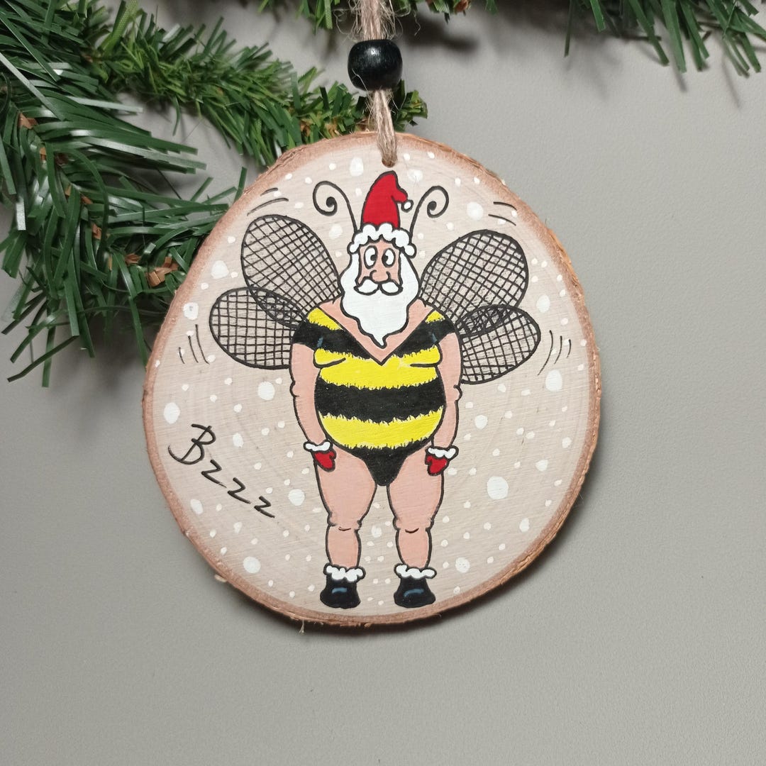 Bumblebee Santa Bee Ornament Bumble Bee Costume Funny Santa Sexy Bee ...