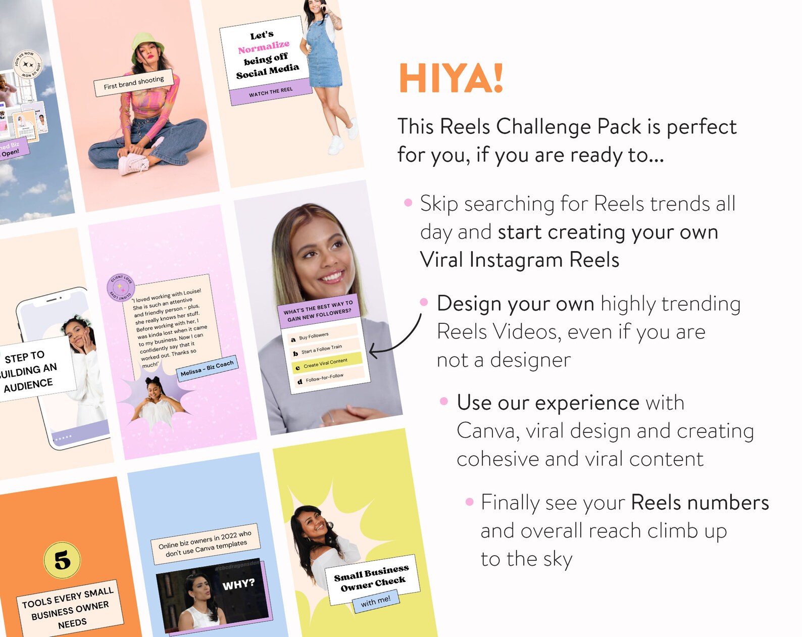Viral Instagram Reels Video Templates - Canva Reels Slides & Cover ...
