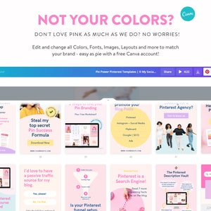100+ Pin Power Template Kit for Pinterest - Canva Templates for ...