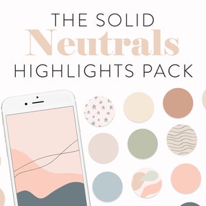 Neutral Instagram Icons Pack - 25+ Solid Instagram Highlight Icons ...