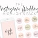 Wedding Instagram Story Highlights Calligraphy Instagram Icons ...