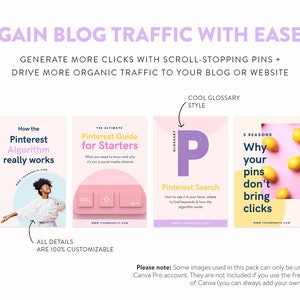 100+ Pin Power Template Kit for Pinterest - Canva Templates for ...