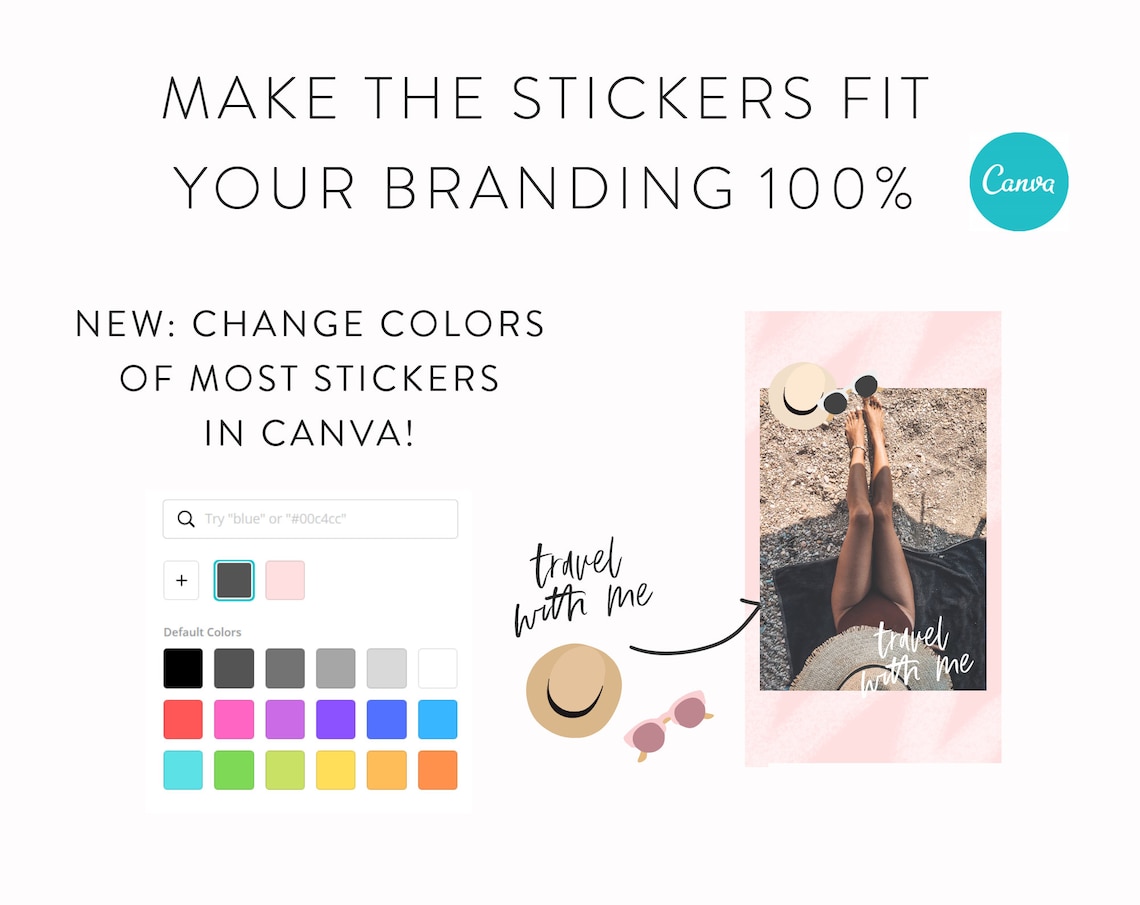 Girly Instagram Sticker Pack 100 Story Stickers for - Etsy