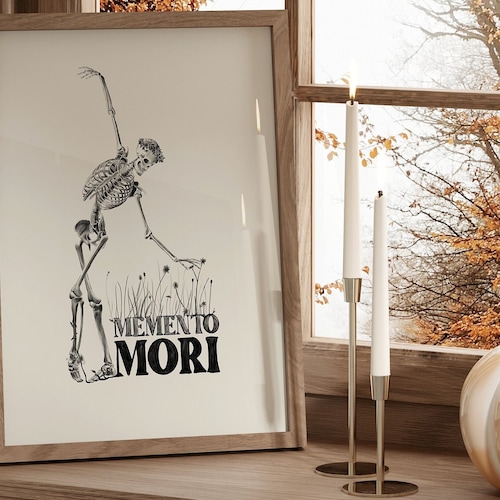 Memento Mori Art Print Remember Your Death Catholic Memento - Etsy