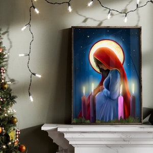 Advent Art Print, Catholic Art, Christmas Print, Catholic Gift - Etsy