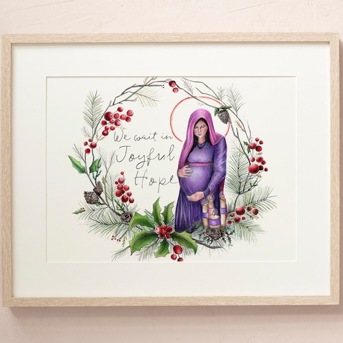 Advent Art Print Catholic Art Virgin Mary Art Catholic - Etsy