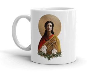 Catholic Coffee Mug Our Lady of Fatima Marian Mug Hail Mary - Etsy