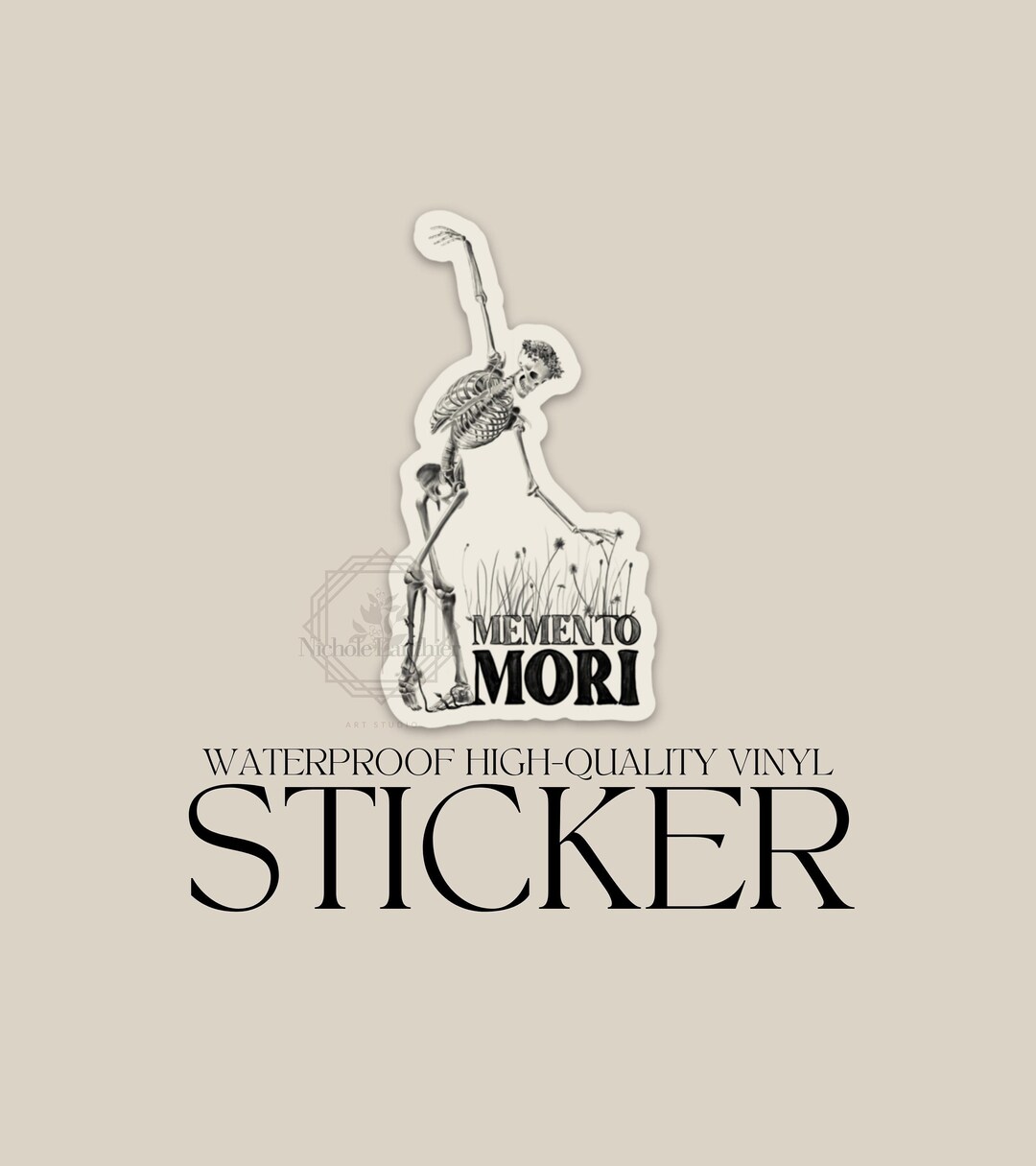 Memento Mori Vinyl Sticker, Catholic Sticker, Catholic Gift - Etsy