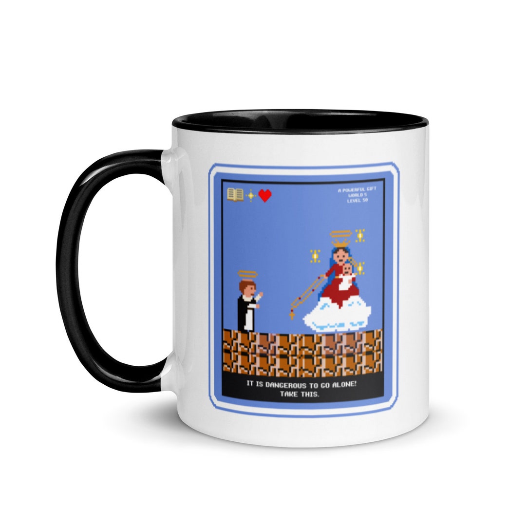 Our Lady of the Rosary Mug, Catholic Mug, Catholic Gift, Catholic Gift ...