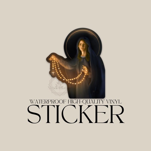 Our Lady of the Rosary Sticker Mary Sticker Catholic Sticker - Etsy
