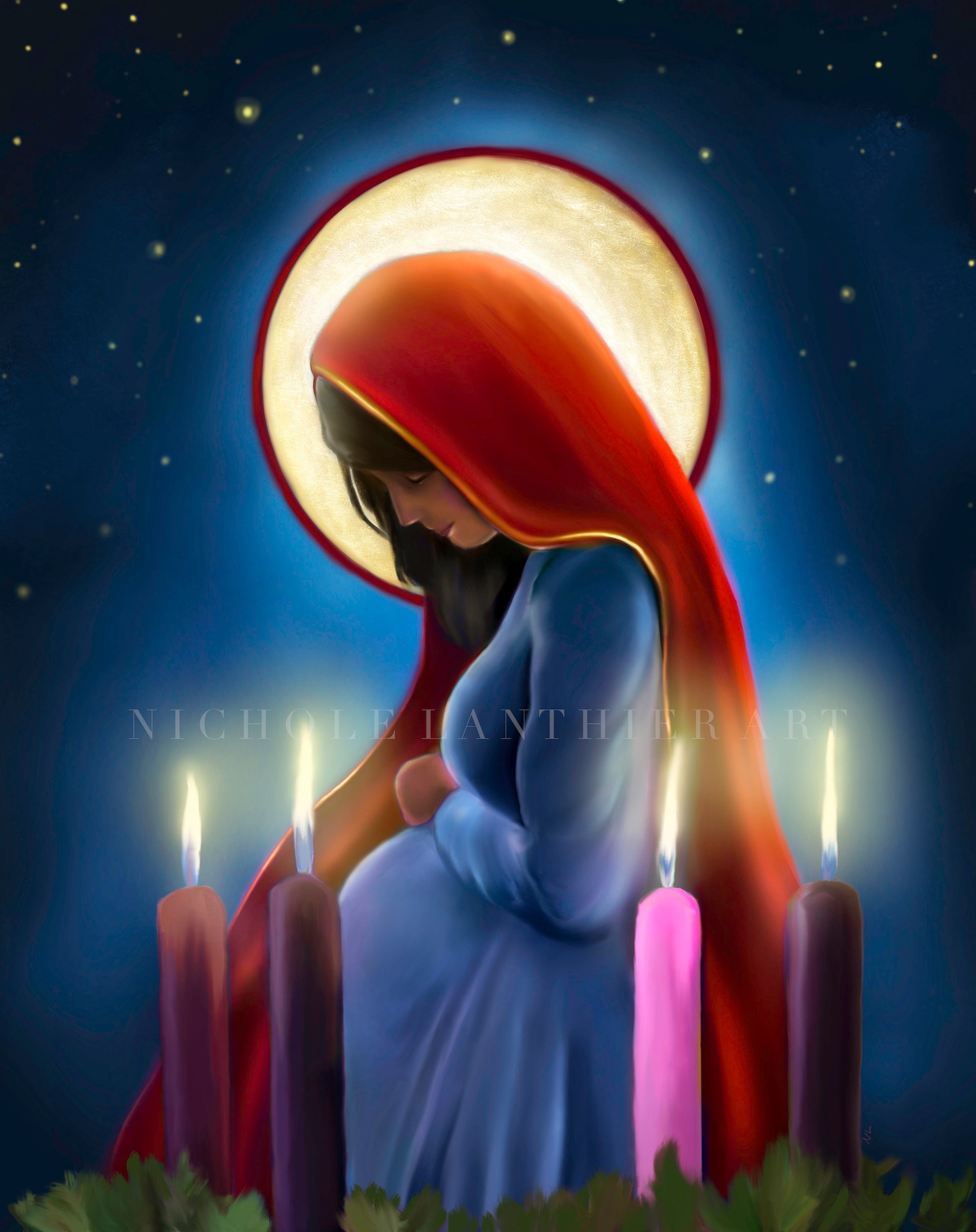 Advent Christmas Art Two Print Bundle Advent Art Catholic - Etsy