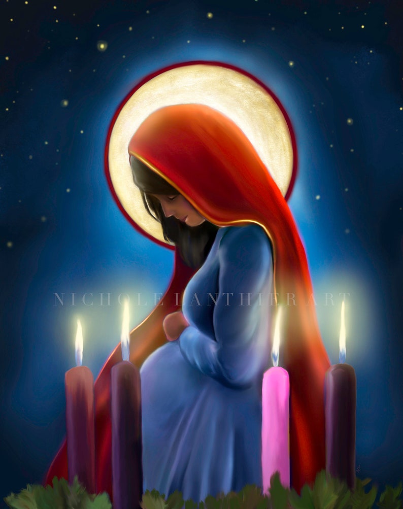 Advent Christmas Art Two Print Bundle Advent Art Catholic - Etsy