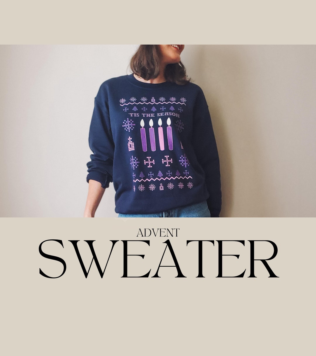 Advent Sweatshirt, Catholic Christmas, Catholic Holiday, Catholic ...