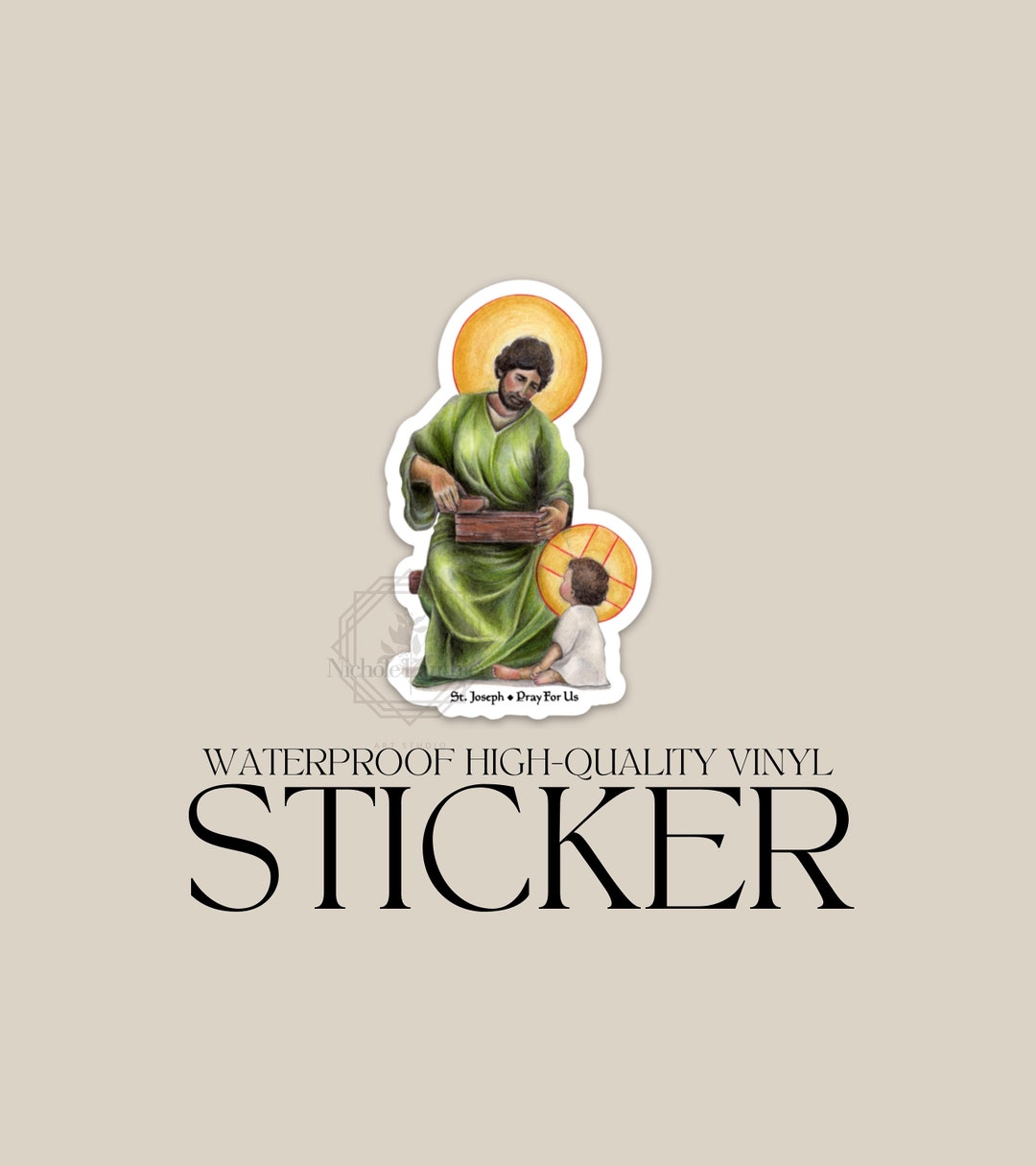 St. Joseph Sticker, Catholic Gift - Etsy