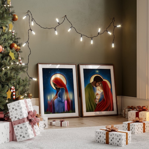Advent Christmas Art Two Print Bundle Advent Art Catholic - Etsy