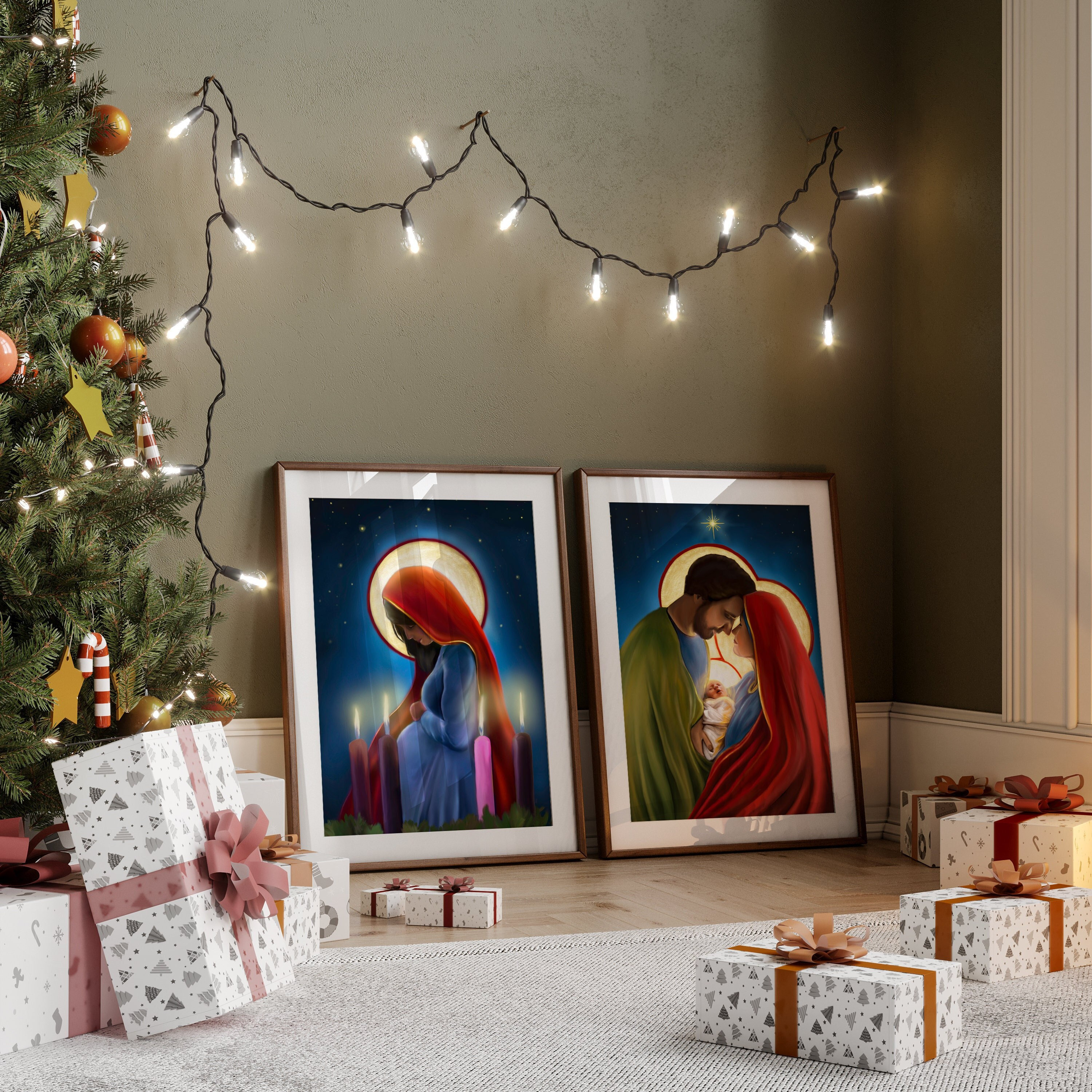 Advent Christmas Art Two Print Bundle Advent Art Catholic - Etsy