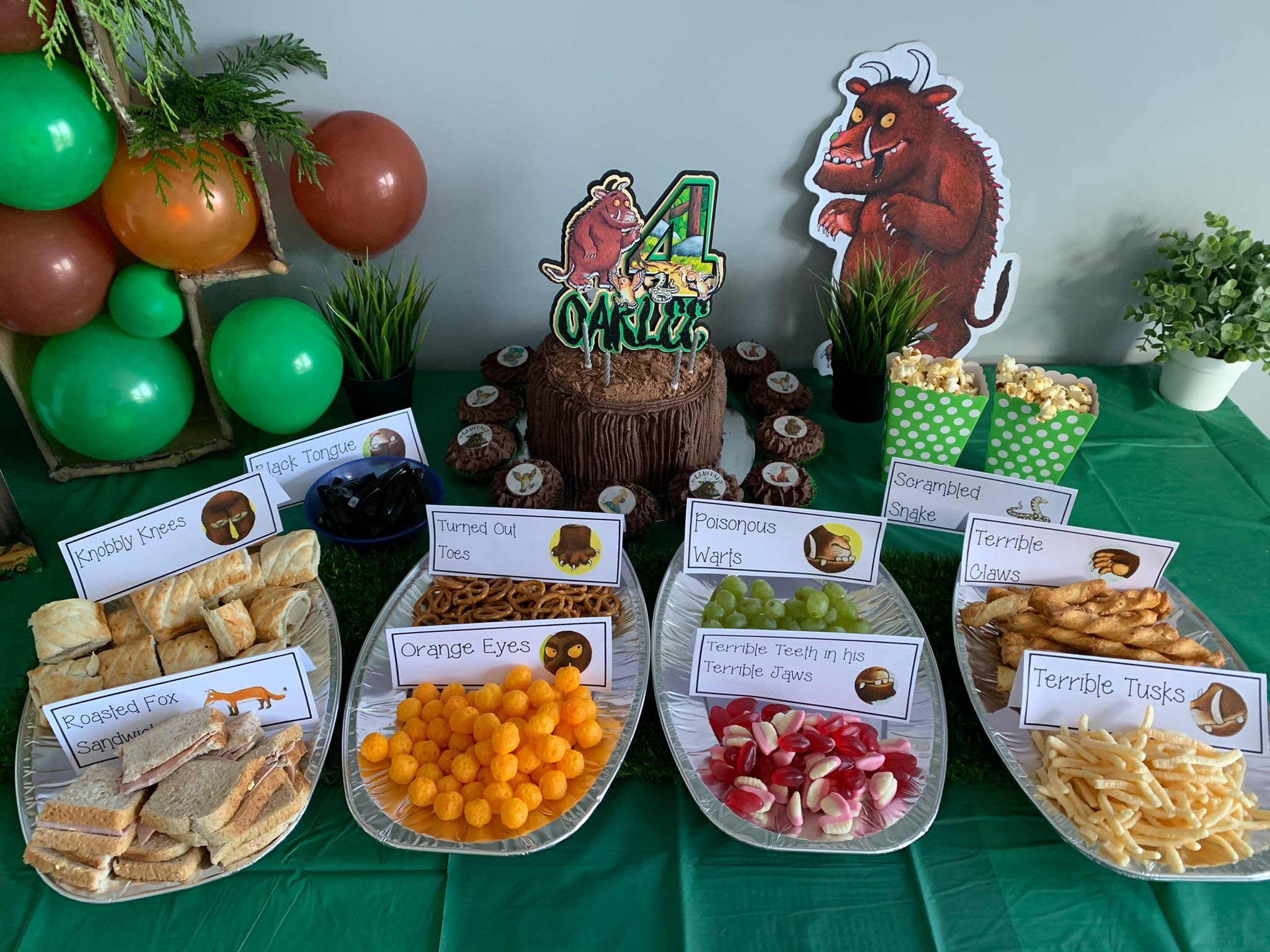 Gruffalo Themed Food Label Cards for Party Table DIGITAL - Etsy UK