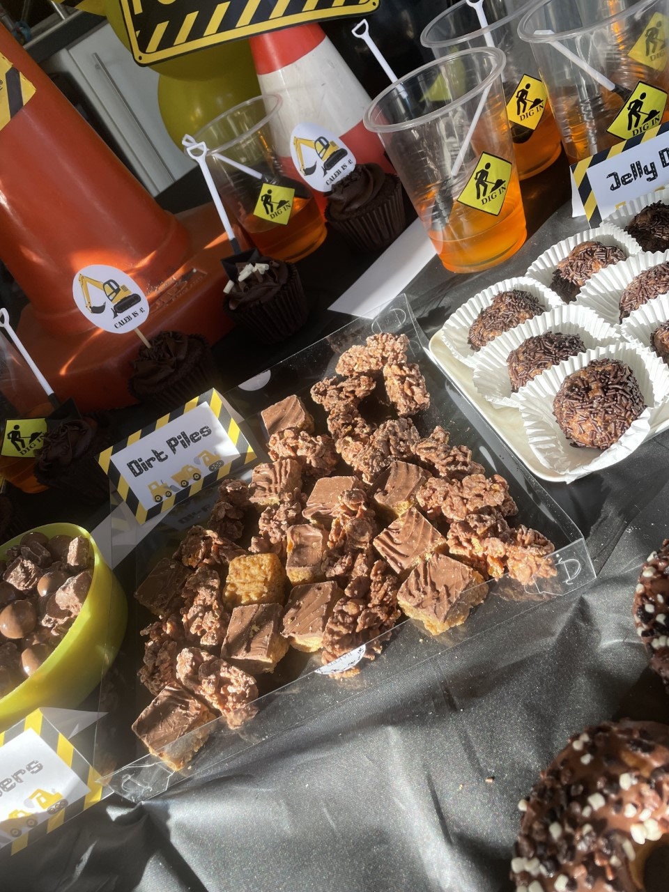 Construction Themed Food Label Cards Made up for You - Etsy