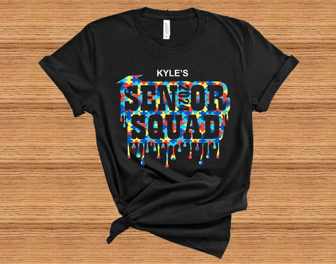 Autism Shirts for Autism Family Senior Squad 2024 T-shirts for Autism ...