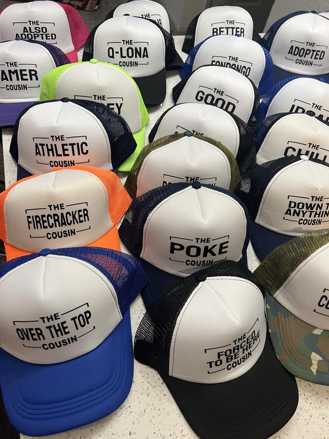 Custom Cousin Crew Trucker Hats: Family Reunion Matching Caps - Etsy