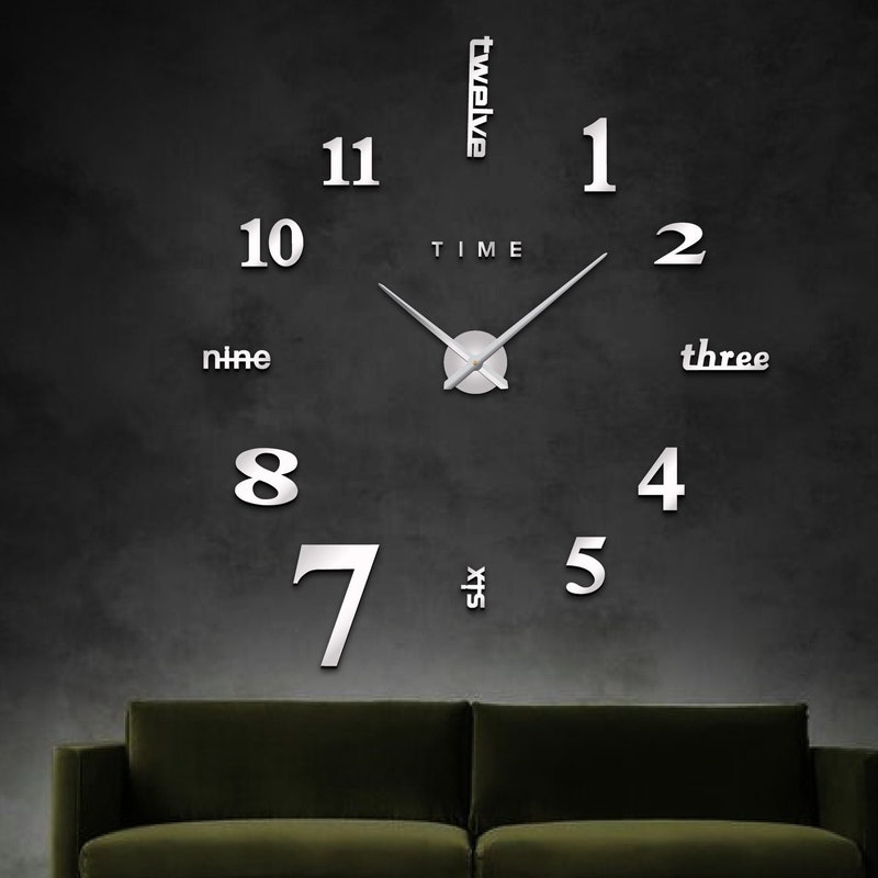 Clock Wall Decal - Etsy