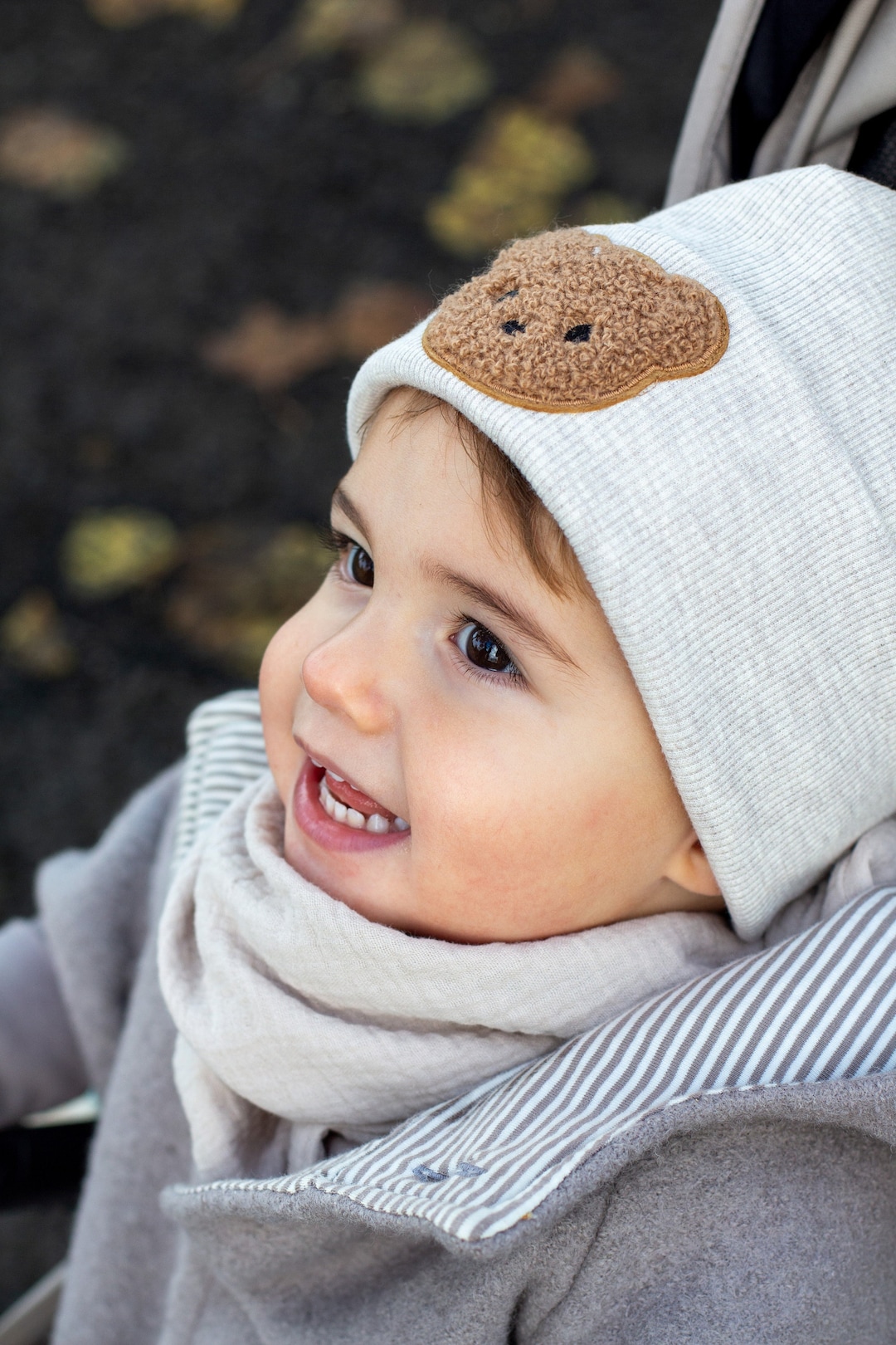 Beanie, Frühlingsmütze, Teddypatch, Übergangsmütze, Hipsterbeanie, Babys und Kinder - Etsy.de