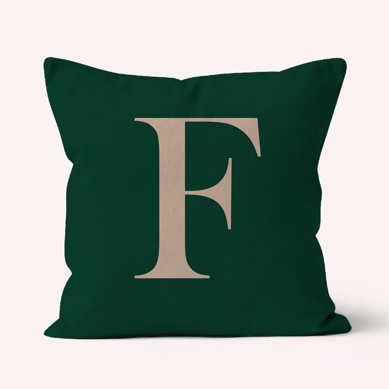 Initial Cushion - Etsy