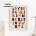 Alphabet Poster, Boho Kids Alphabet, ABC Poster, Boho Nursery Decor ...
