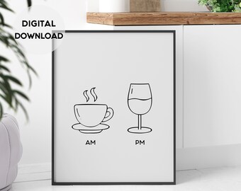 Am Pm Poster - Etsy