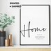 Home Definition Print Home Wall Art Home Definition Sign | Etsy