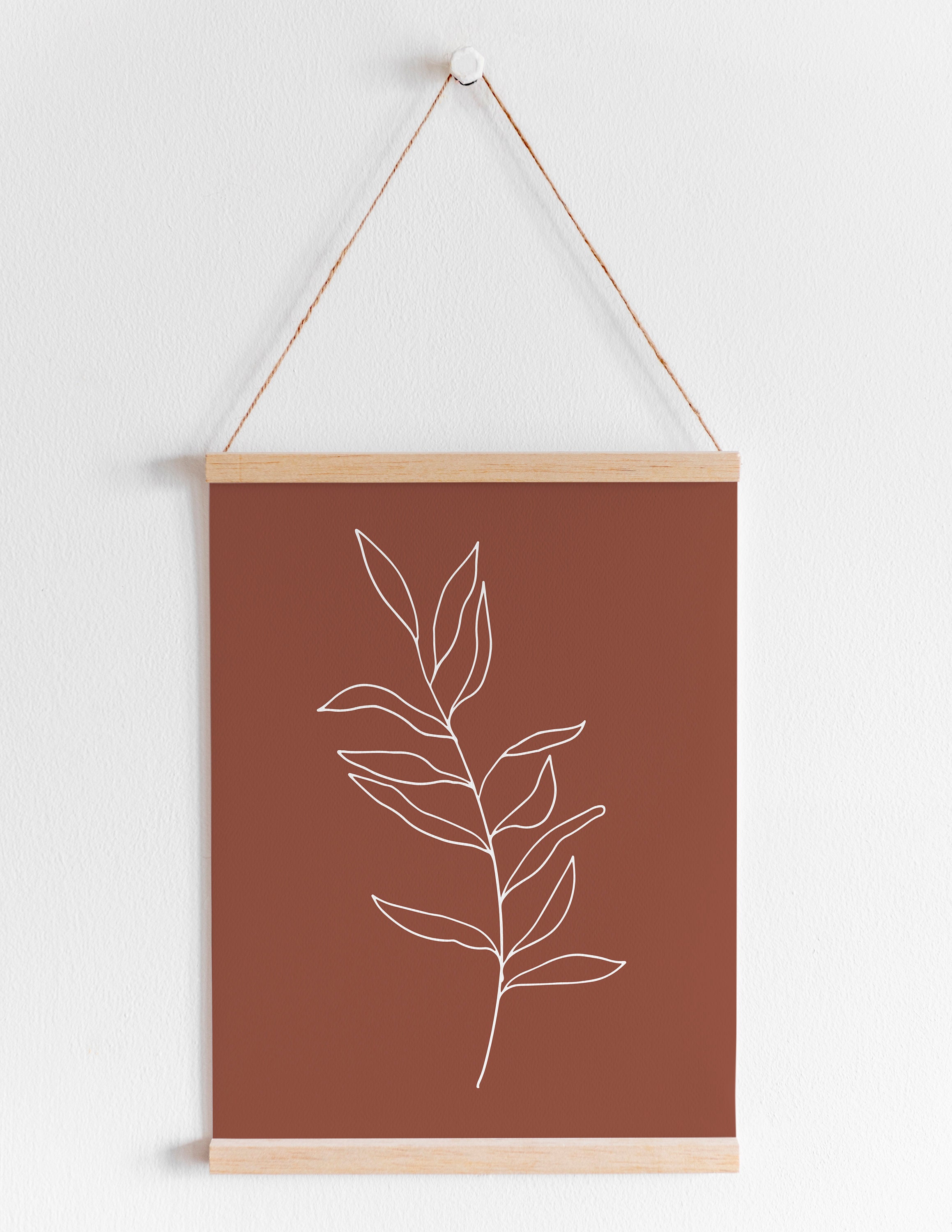 Botanical Line Drawing Print Botanical One Line Minimalist | Etsy