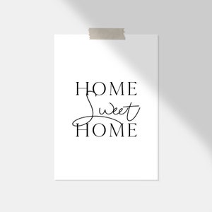 Home Sweet Home Print, Welcome Home Poster, Housewarming Gift, Entryway ...