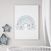 Watercolour Rainbow Print,nursery Room Decor, Boys Room Poster,kids ...