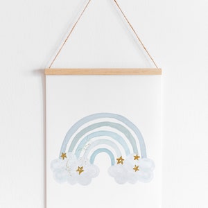 Watercolor Rainbow Print,nursery Room Decor, Boys Room Poster,kids Wall ...