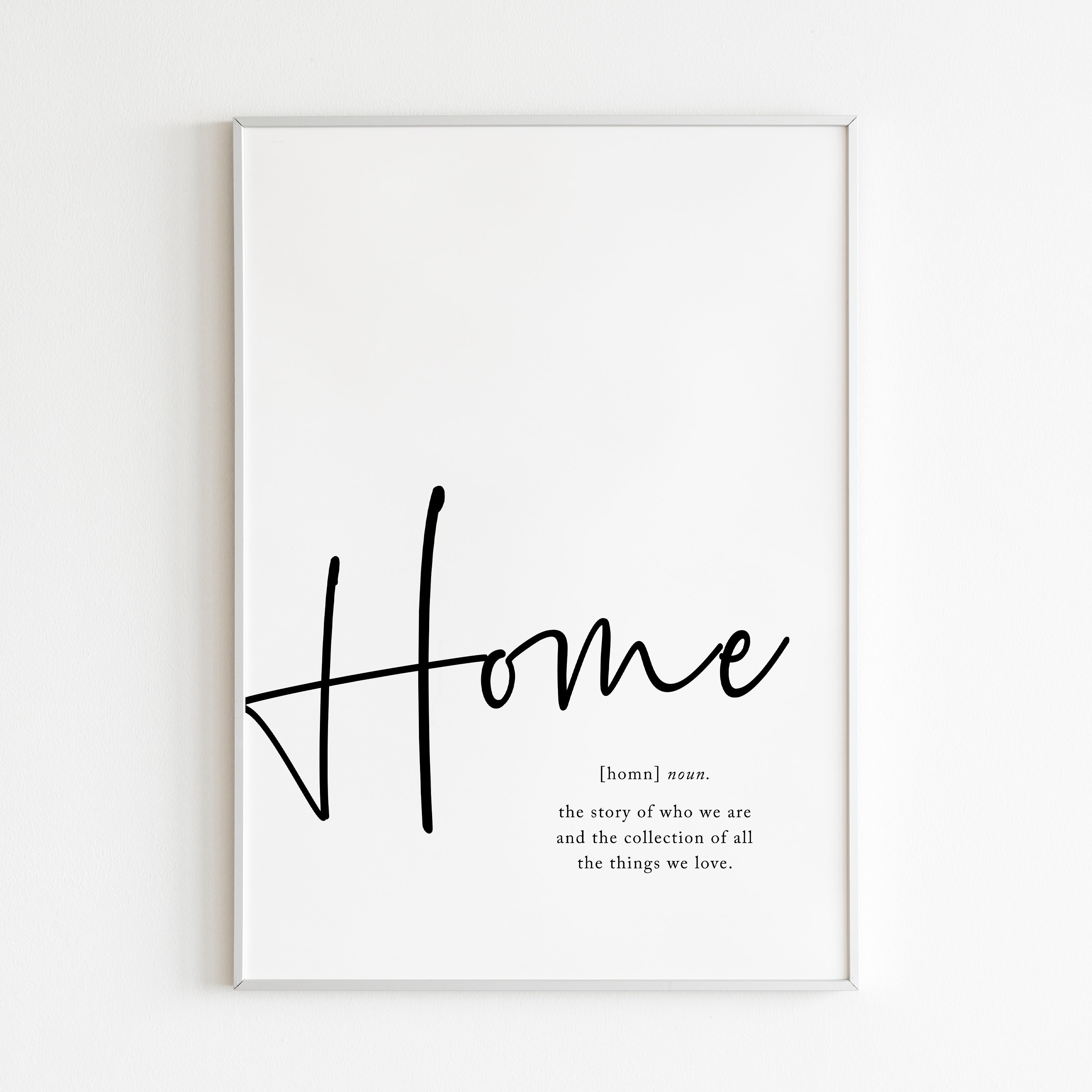 Home Definition Print Home Wall Art Home Definition Sign - Etsy UK
